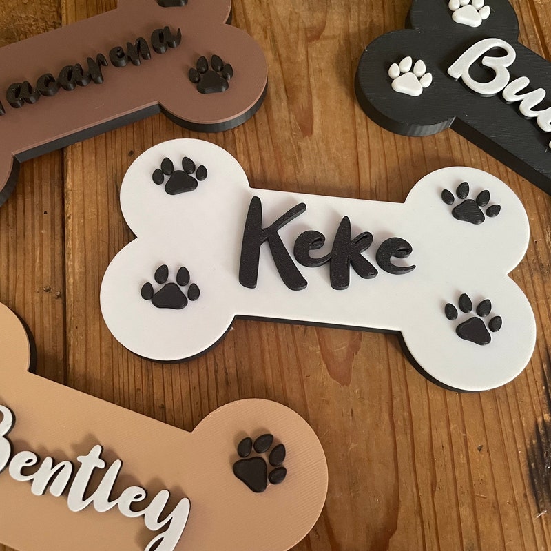 Dog Name Plate - Etsy