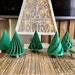 Set of 5 Enchanted Forest Christmas Trees Whimsical Tabletop Decor ...
