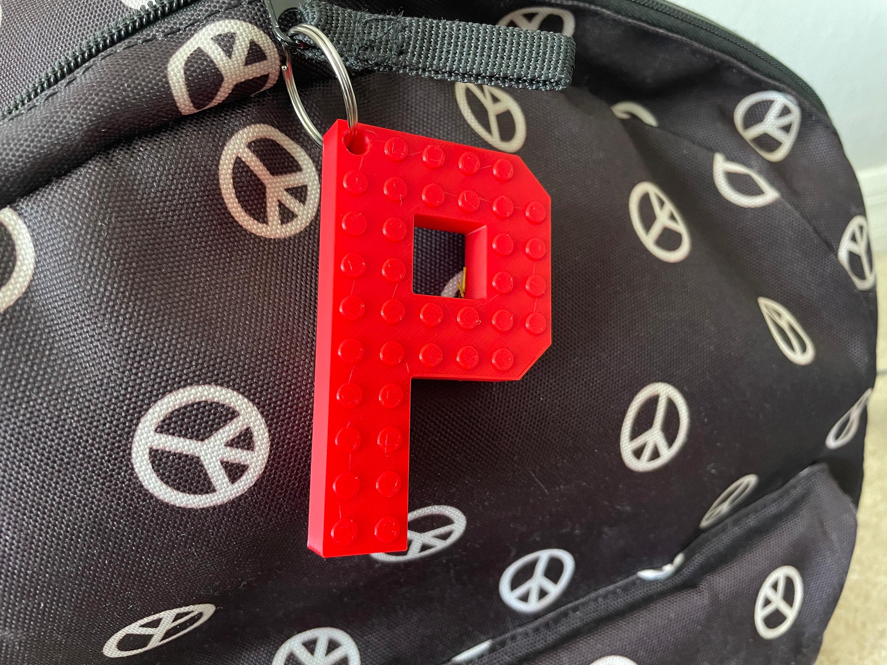 Personalized Building Block Letter Keychains Back to School Keychain ...