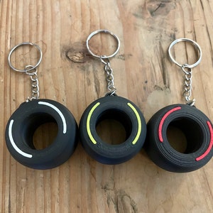 Formula 1 Tire Keychain small Tire Inspired Keychain F1 Gift F1 ...