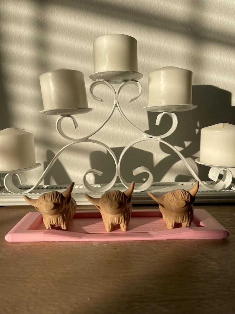 3D Printed Highland Cow Ring Holder | Farmhouse Jewelry Organizer - Etsy