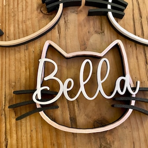 Personalized Cat Sign | Custom Name Sign | Cat Sign | Food Sign | Wall ...