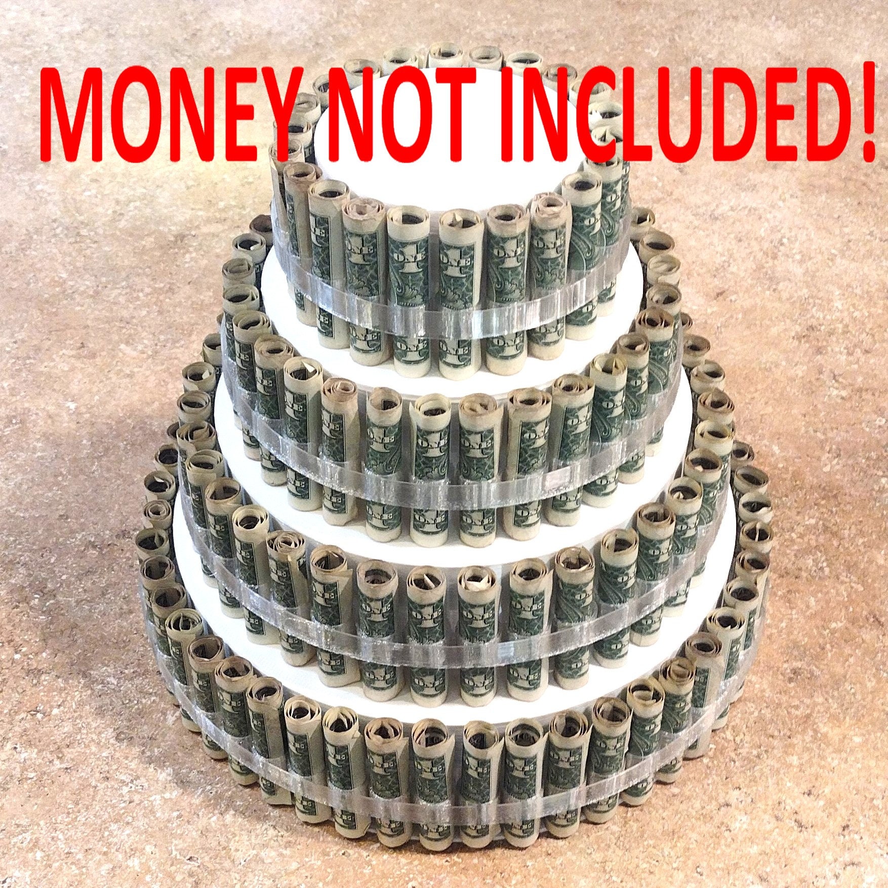 EZ Money Cake Kit: 10-inch 4-tier Dummy Cake Form - Etsy