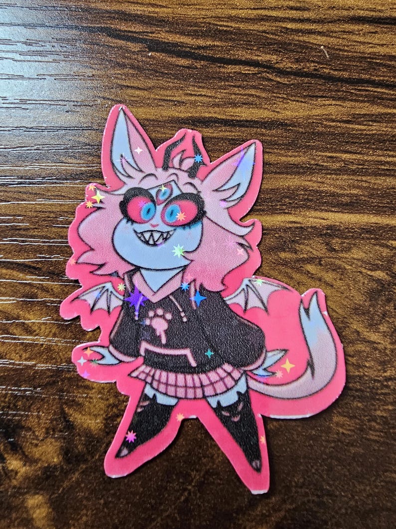 Demon Emberlynn Helluva Boss Vinyl Sticker - Etsy