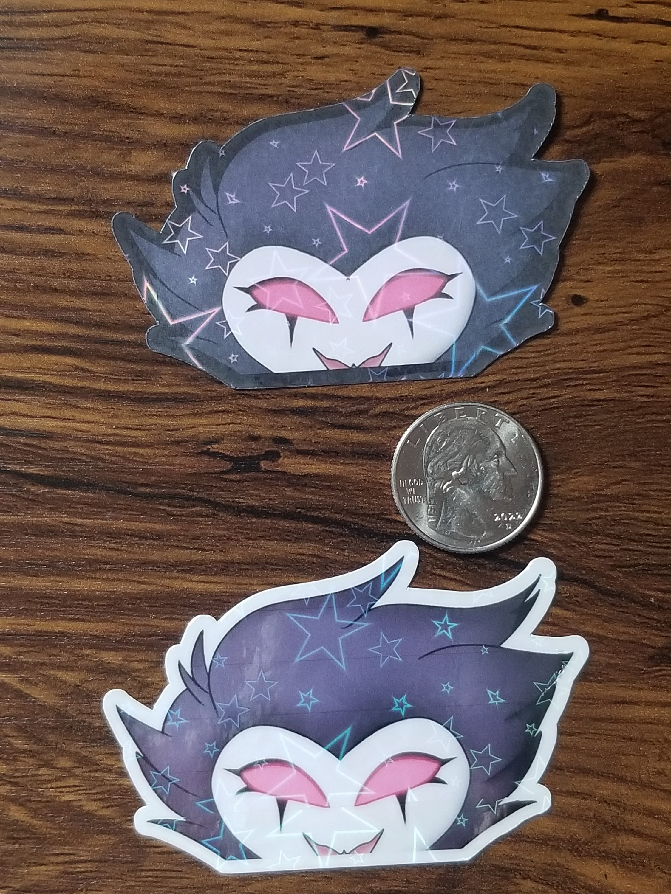 Stolas Peeking Helluva Boss Vinyl Water Resistant Sticker - Etsy