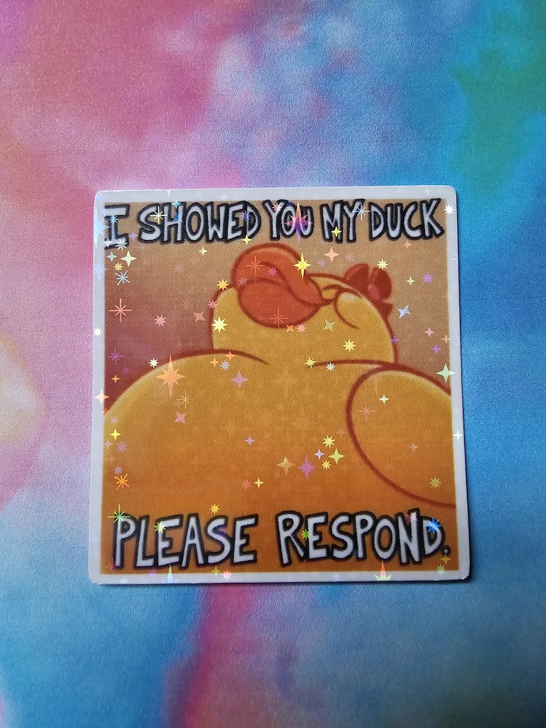 I Showed You My Duck Hazbin Hotel Inspired Vinyl Sticker - Etsy