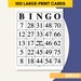 Jumbo Bingo Cards! 100 Large Print 1-75 Bingo Cards, 1 per Page ...