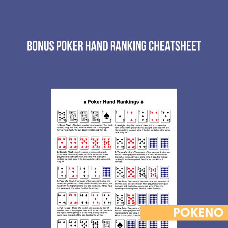 Jumbo Pokeno Cards! 100 Large-print Poker Bingo / Poker Keno Boards ...