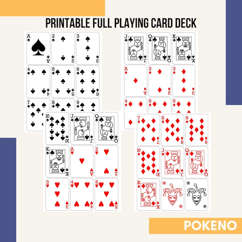 Jumbo Pokeno Cards! 100 Large-print Poker Bingo / Poker Keno Boards ...