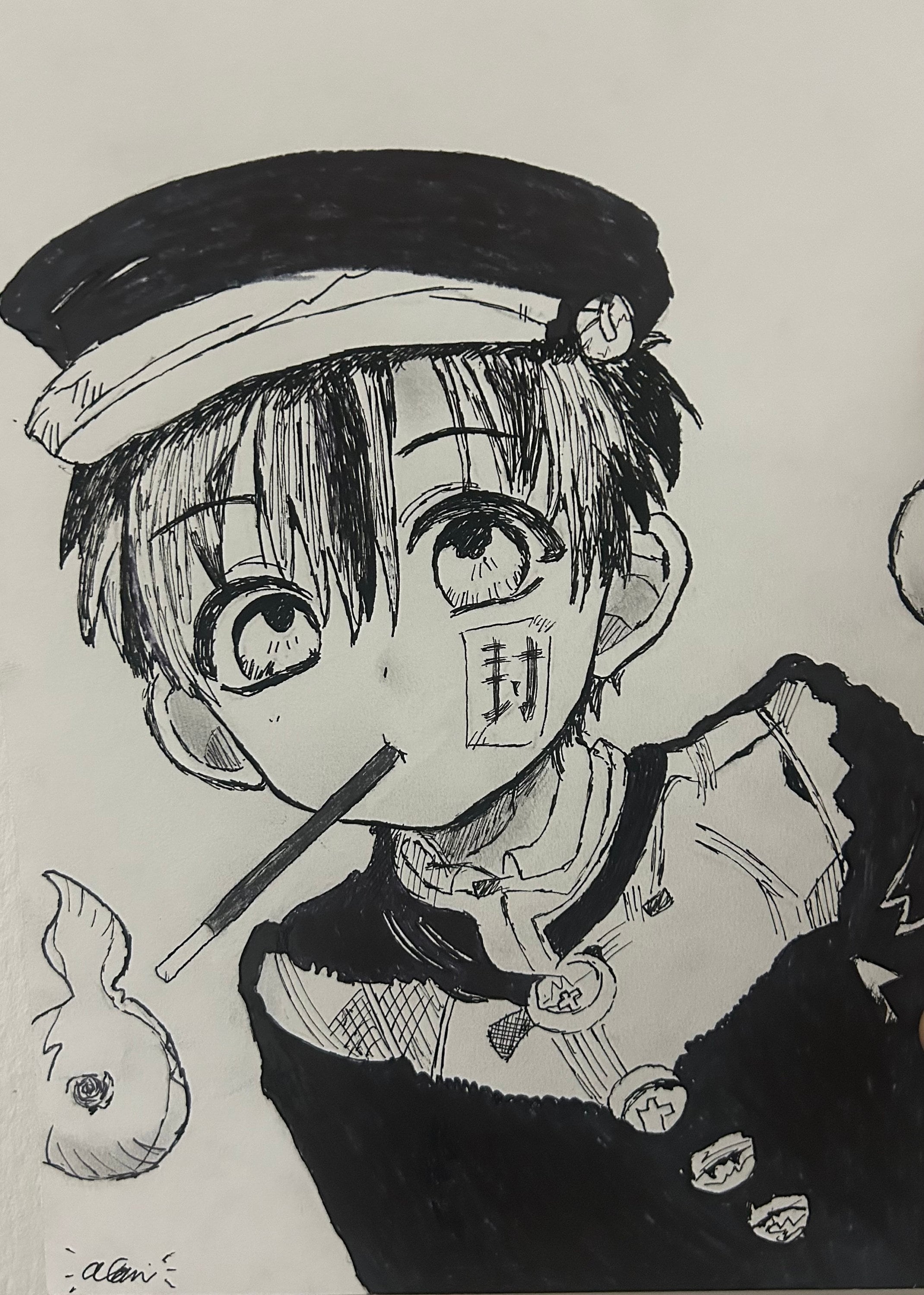 Custom Ink Anime Art Ink & Charcoal Custom Anime Art Anime/manga ...