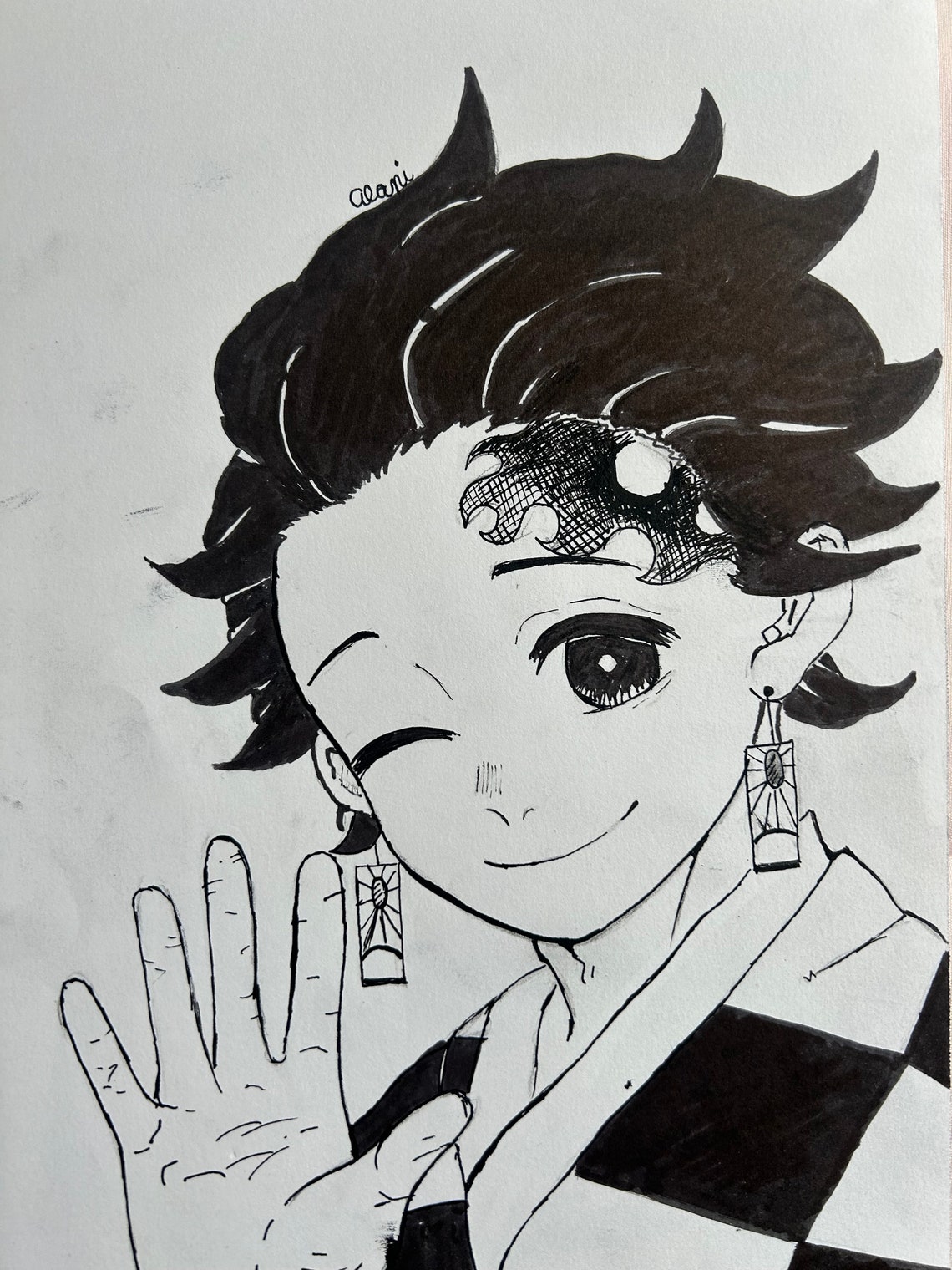 Custom Ink Anime Art Ink & Charcoal Custom Anime Art Anime/manga ...