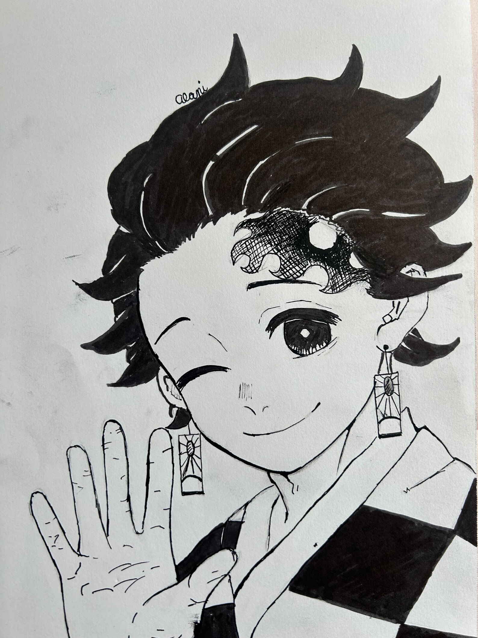 Custom Ink Anime Art Ink & Charcoal Custom Anime Art Anime/manga ...