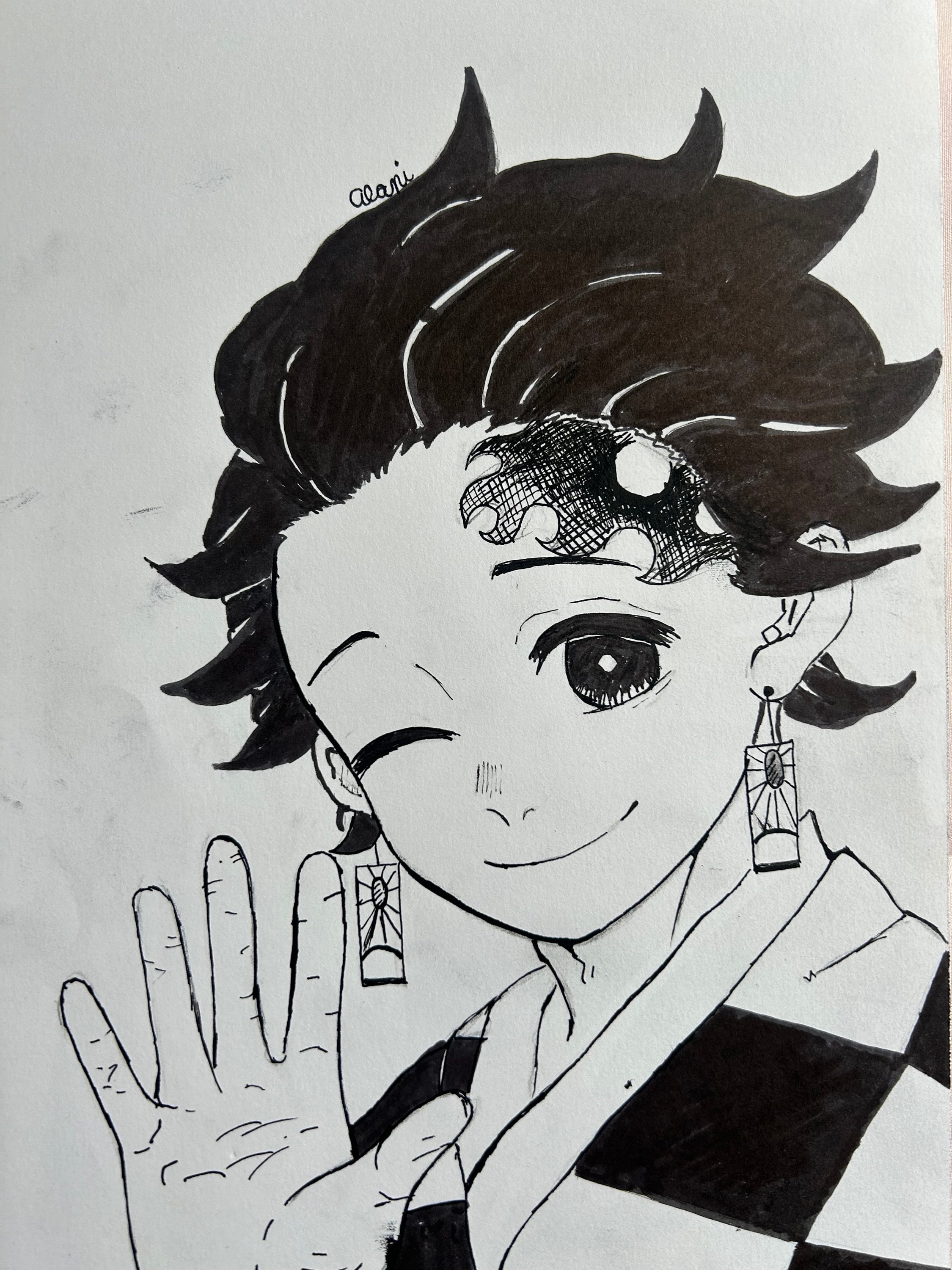 Custom Ink Anime Art Ink & Charcoal Custom Anime Art Anime/manga ...