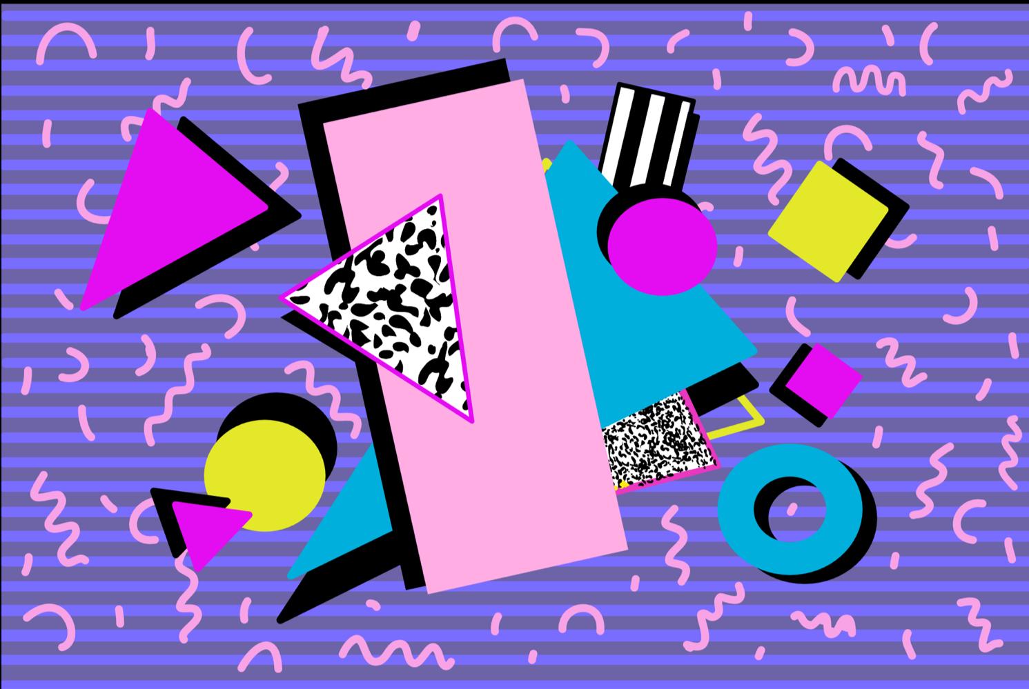 90s Digital Paper Pack 300 Ppi 1980s 1990s Retro Vintage Backgrounds ...