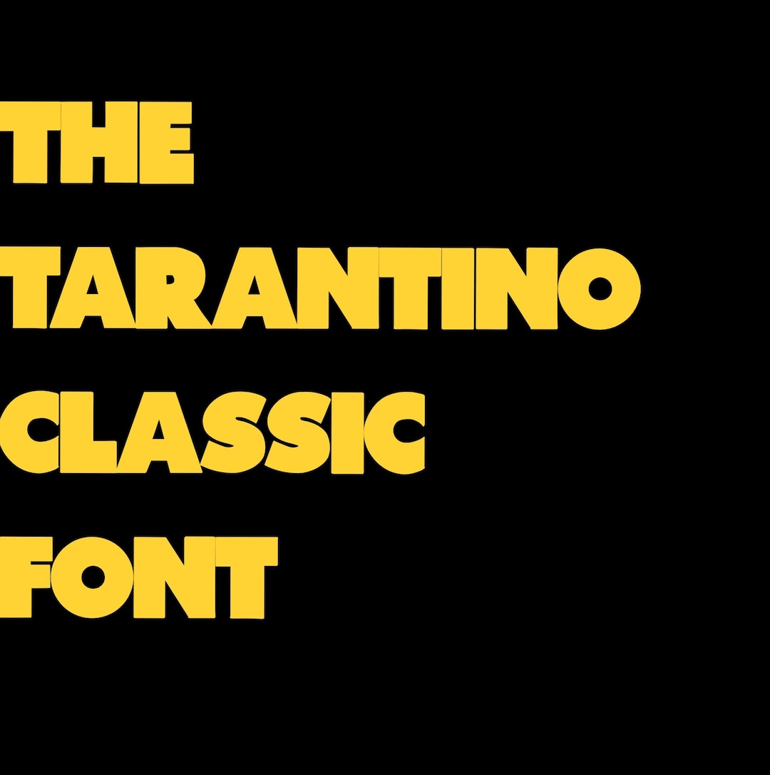 Tarantino Classic Font Sans Serif Lettering Png Svg Modern Minimal ...