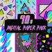 90s Digital Paper Pack 300 Ppi 1980s 1990s Retro Vintage Backgrounds ...