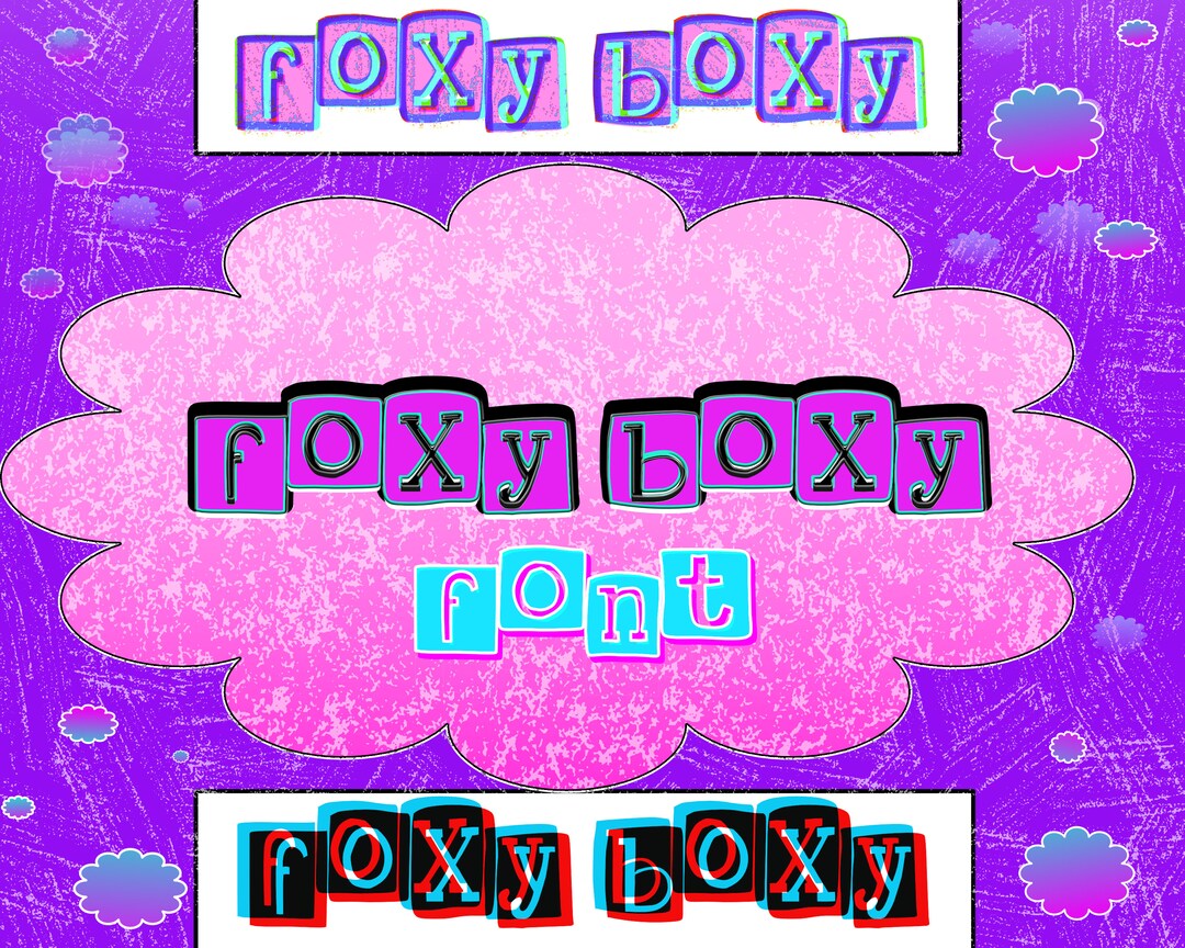 Foxyboxy Font - Png Svg Popular Ransom Lettering Magazine Cutout Cricut ...