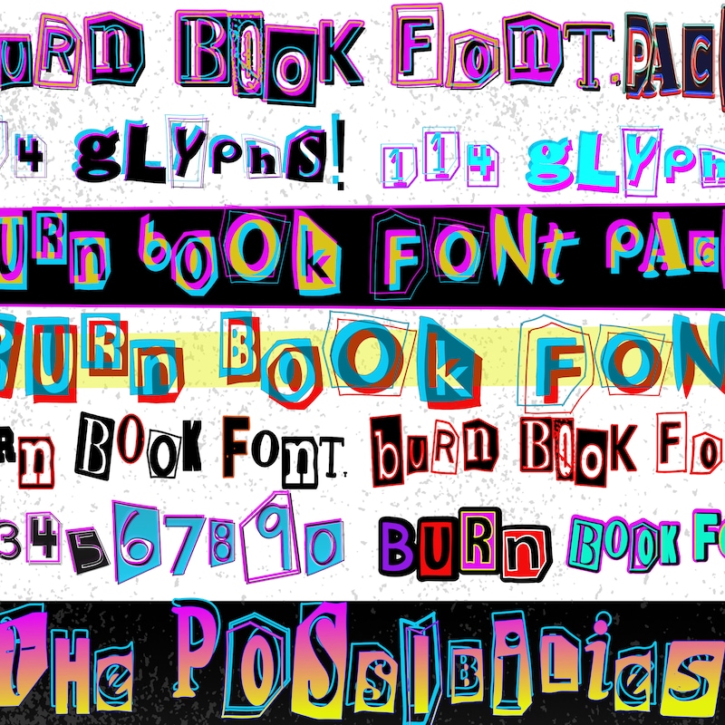 Magazine Cutout Font - Etsy