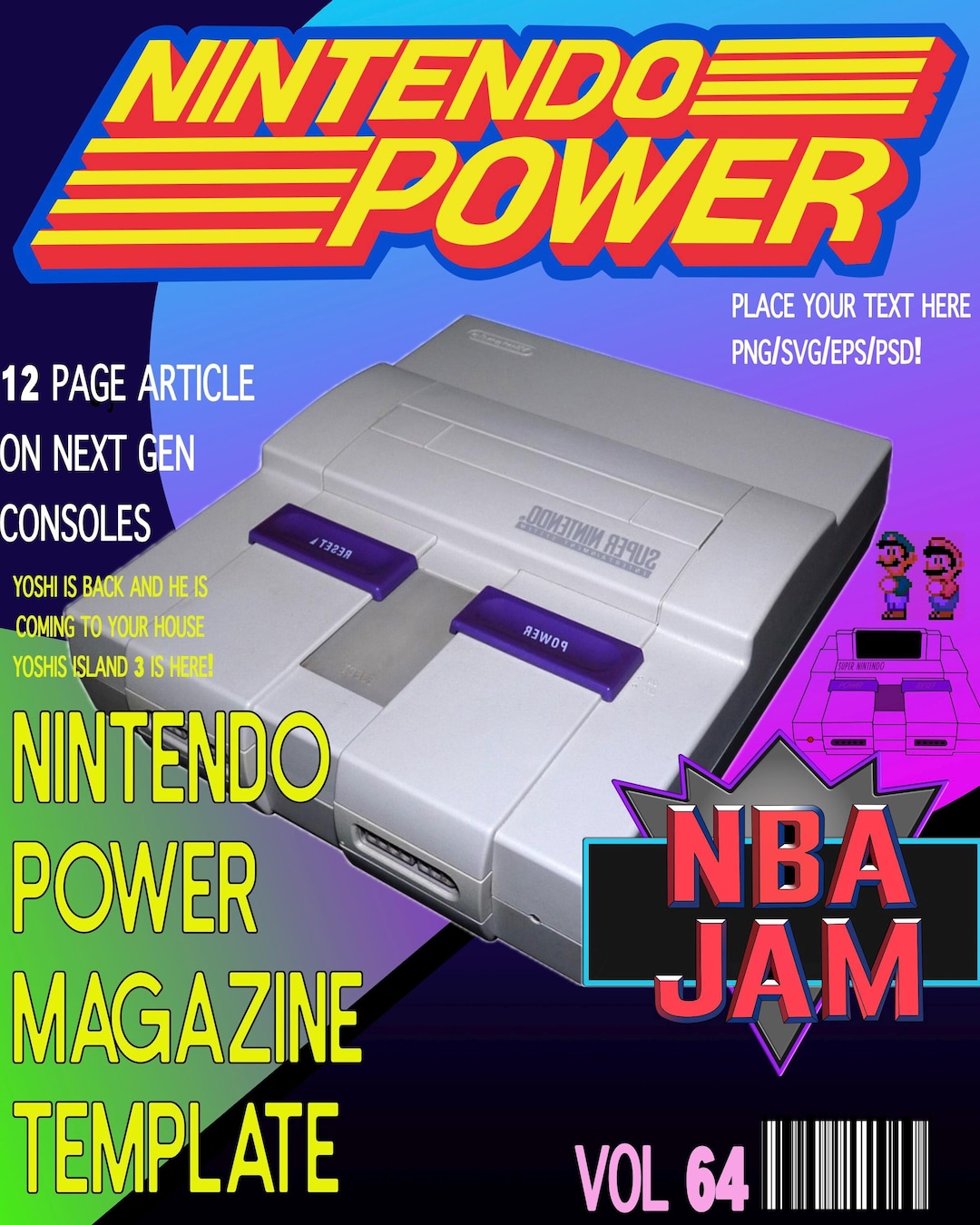 Nintendo Power Magazine Template Nintendo Power Vector Image Logo 300 ...