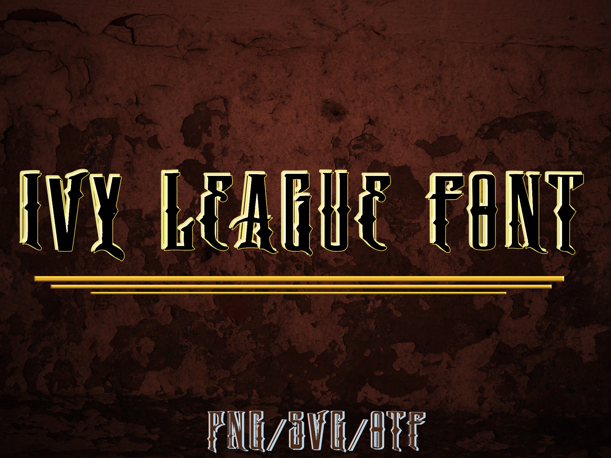 Ivy Leagur Font Serif Handwritten Retro Script Tattoo Magazine Alphabet ...