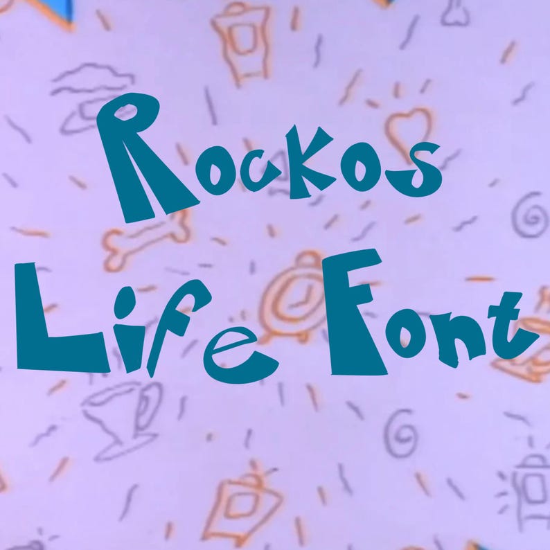 Rockos Life Font Nicktoons 90’s Cartoons Nostalgia 1990’s Cartoons ...