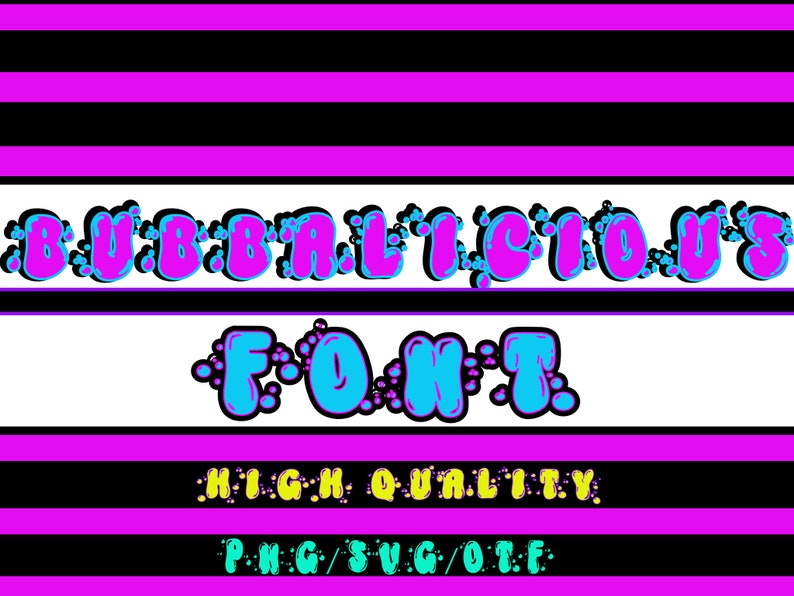 Bubbalicious Font - Bubblelicious Pink Happy Love Cute Bubbly Bold ...