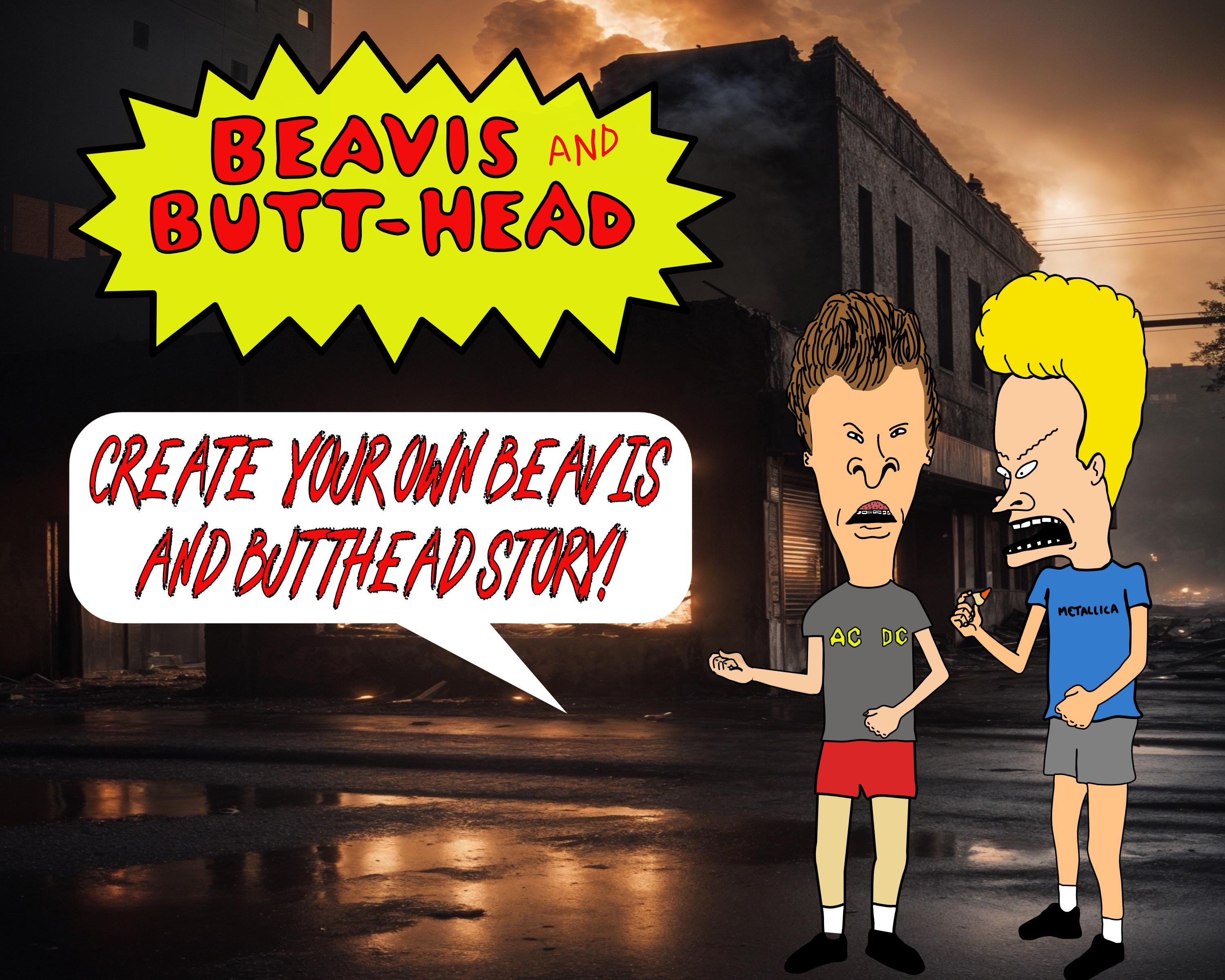 Beavis and Butthead Cartoon Kit, Grouped Vectors Body/expression Vector ...