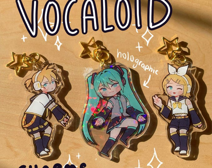 Vocaloid - Keychain/sticker/button Charms - Etsy Canada