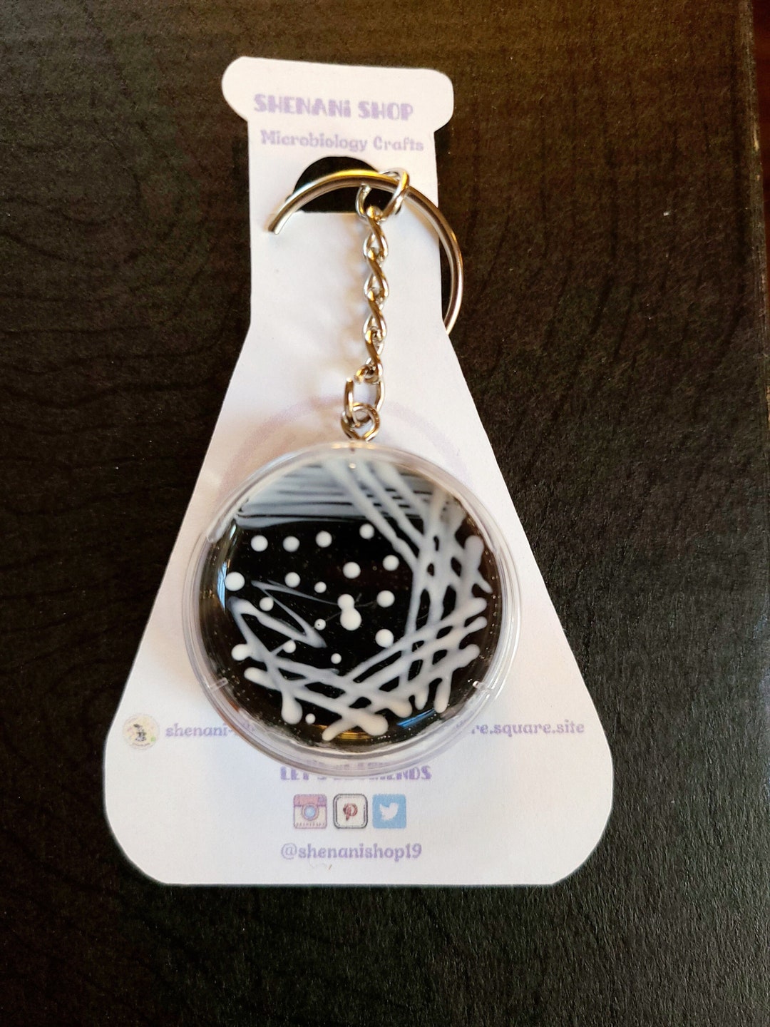 Legionella Petri Dish Keychain: Handmade Microbiology Laboratory Week ...