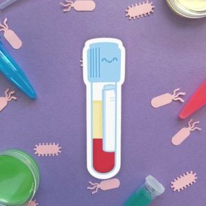 Kawaii Phlebotomy Tube Stickers: Handmade Lab Tech Stickers - Etsy