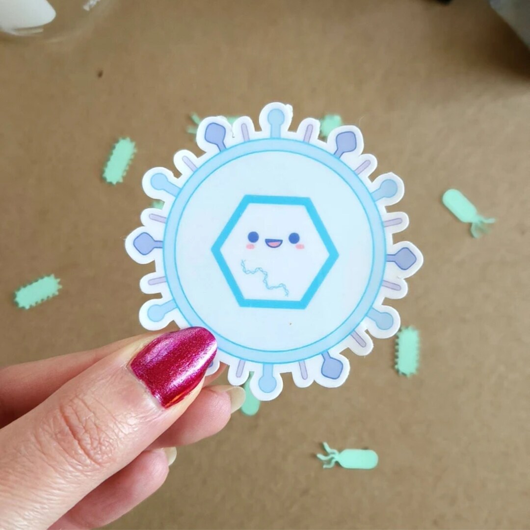 Microbiology Herpes Virus Sticker| Clinical Laboratory Sticker|biology ...