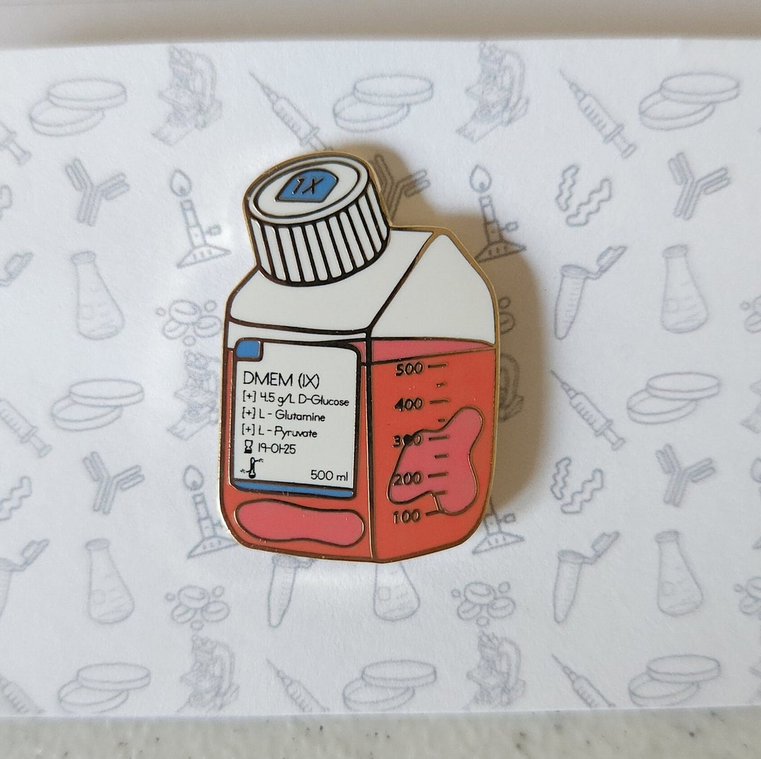 Cell Culture Bottle Enamel Pincell Biologist Enamel Pinmedical Laboratory Science Giftclinical ...