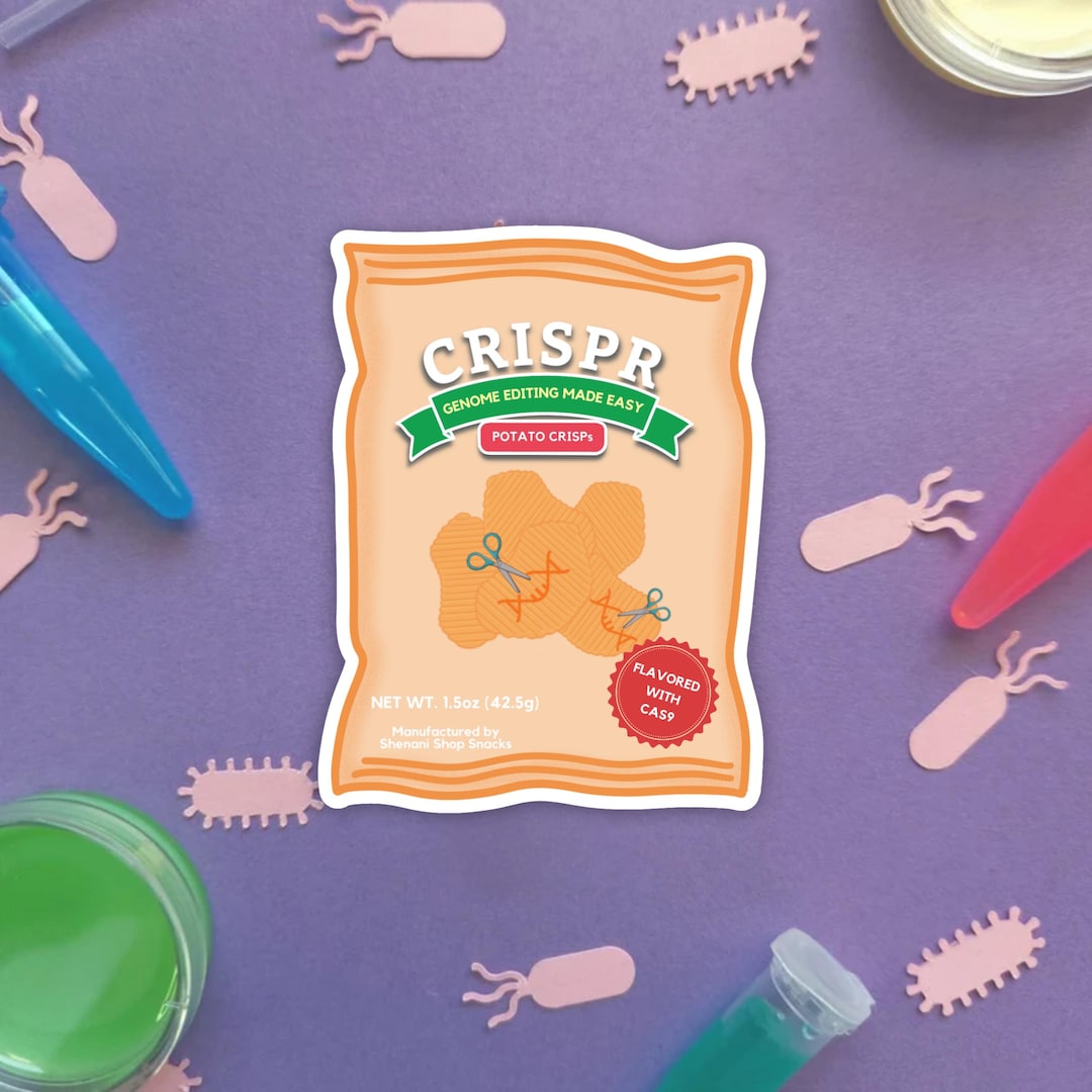 CRISPR Bag of Chips Sticker: Funny Science Art - Etsy
