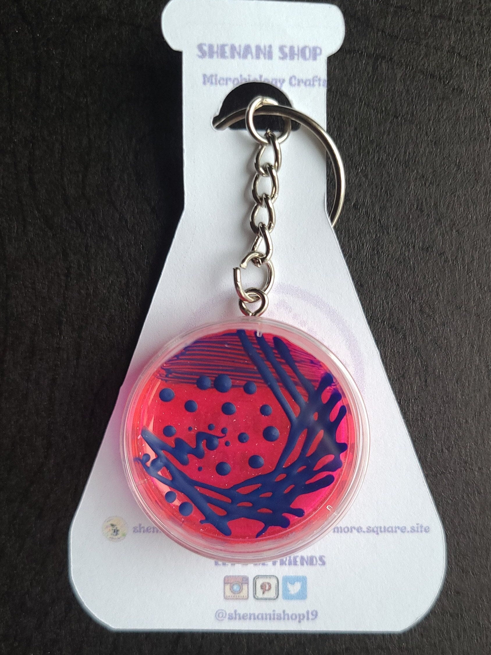 Bacillus Cerus on Chromogenic Agar Petri Dish Keychainmlt,mls,lab Tech ...