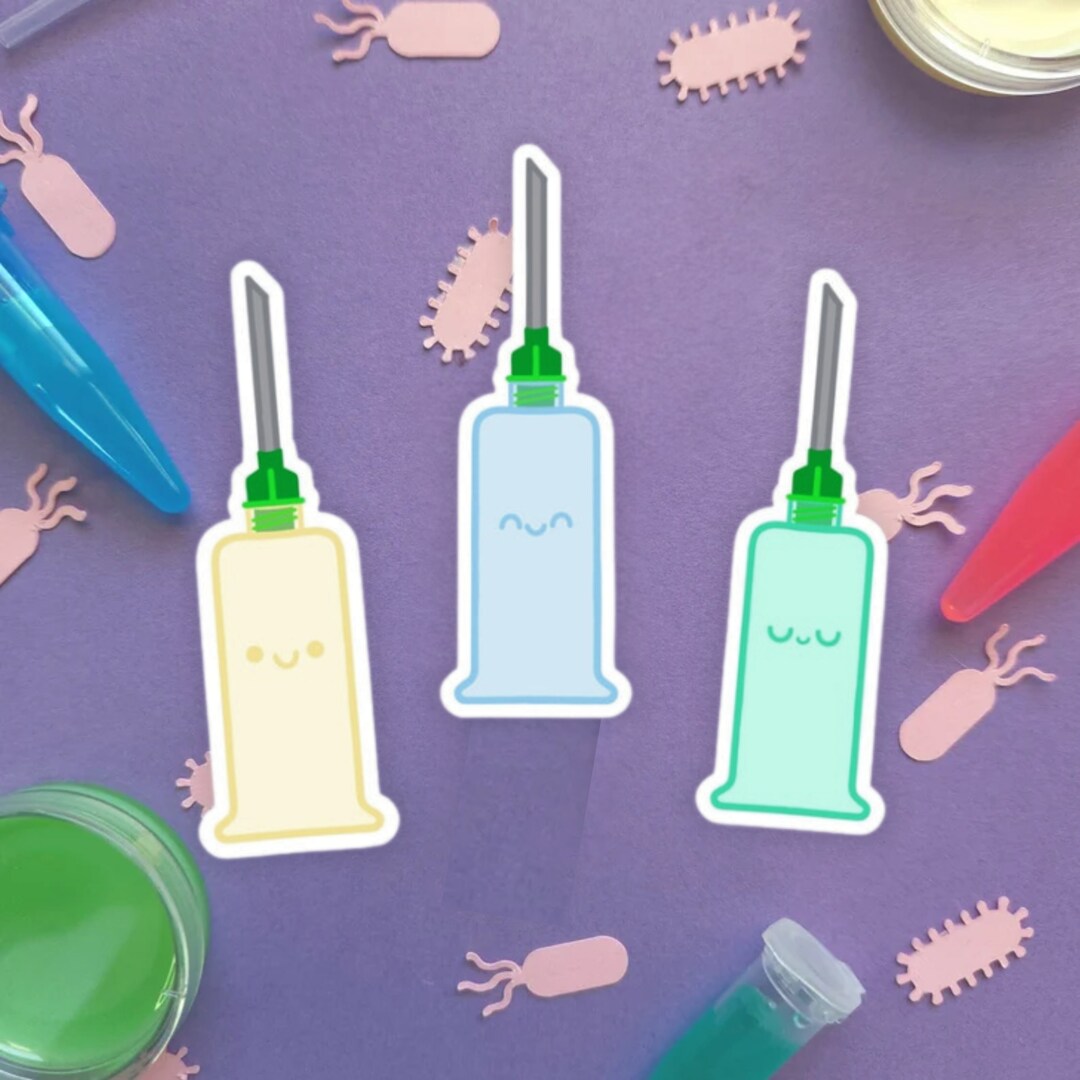Phlebotomy Needle Holder Kawaii Sticker|phlebotomist,mlt,mls, Lab Tech ...
