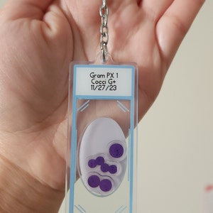 Microbiology Keychain Acrylic Shaker,bacteria Keychain, Gift for Lab ...