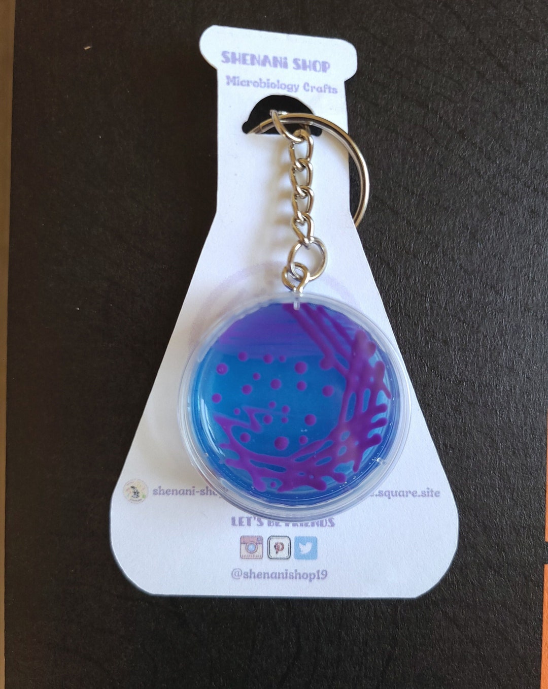 Serratia CLED Agar Petri Dish Keychain/badge Reel|mlt,mls,lab Tech ...