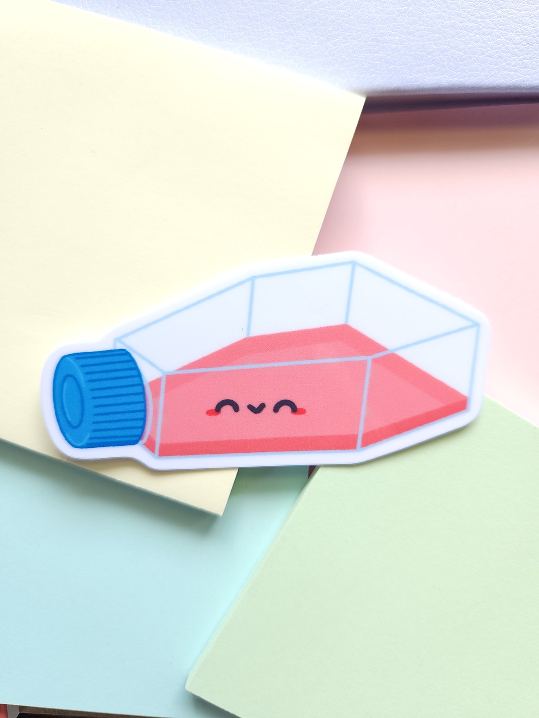 Cell Culture Flask Sticker|cell Culture Biology Sticker|stem Research ...