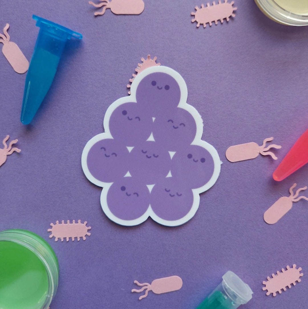 Staphylococcus Stickers| Bacteria Stickers|microbiology,mlt,mls,lab ...