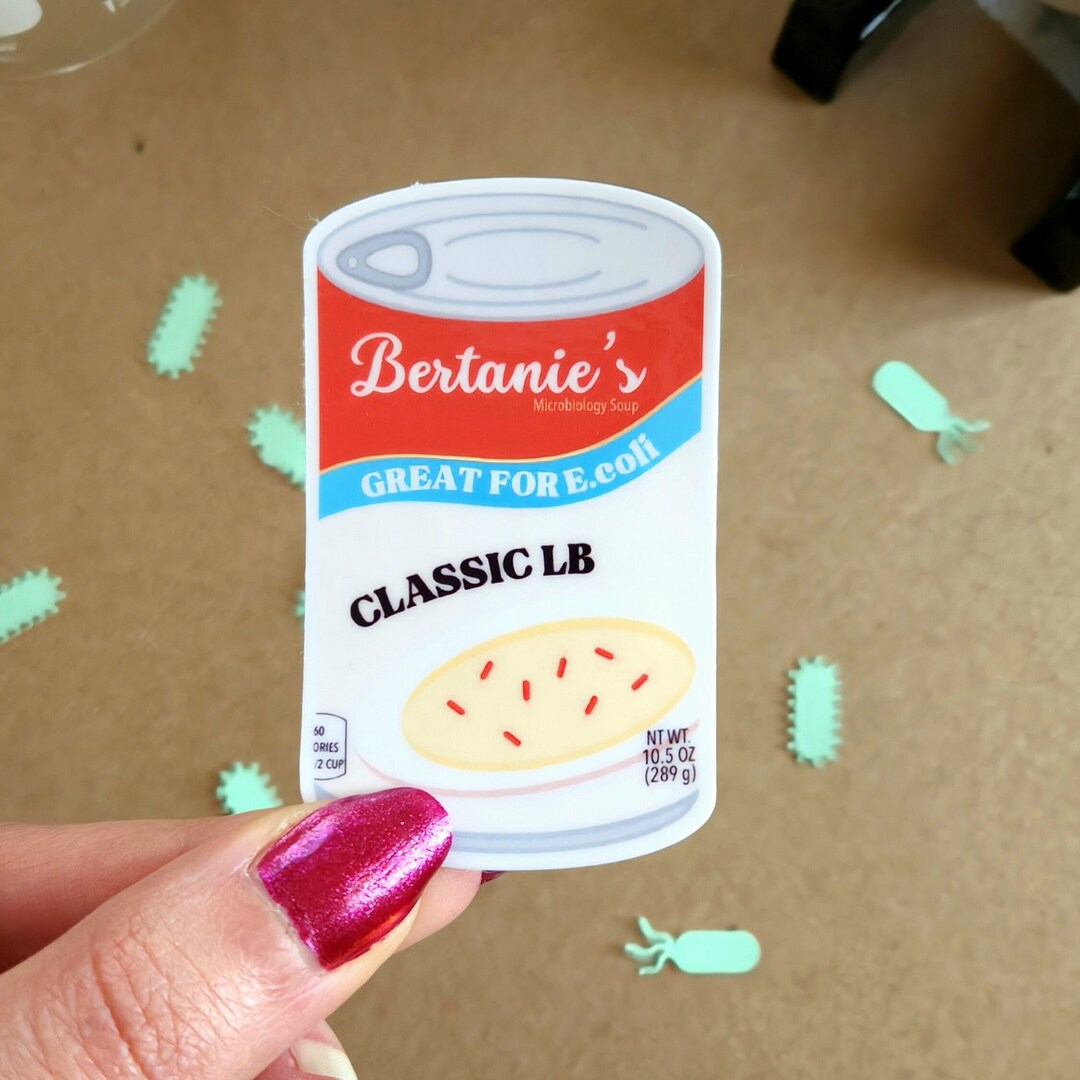 LB Broth Sticker: Funny Microbiology Lab Pun, Science Gift - Etsy