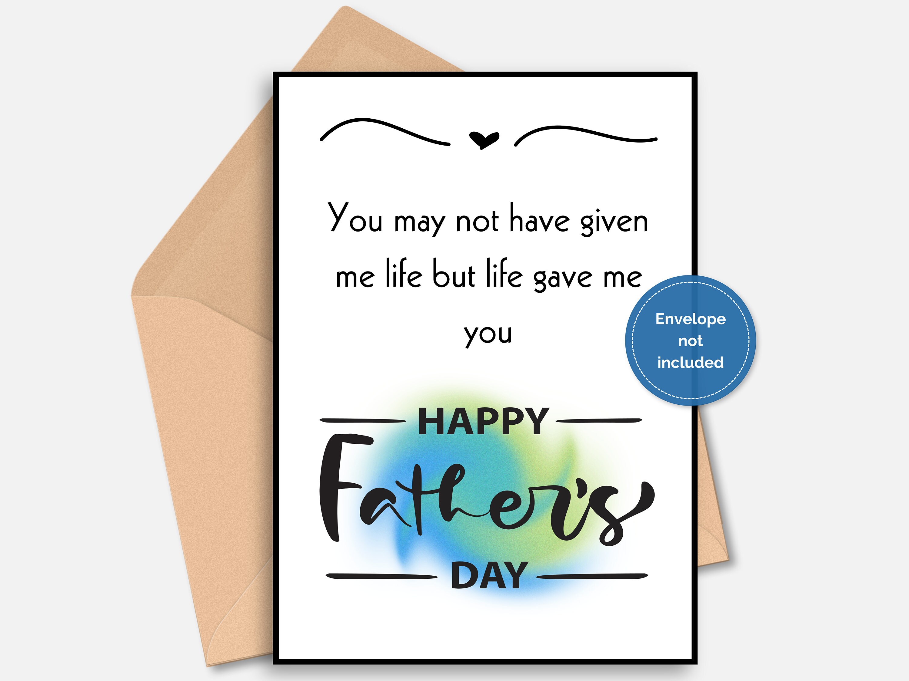 Printable Stepdad Fathers Day Card Printable Fathers Day Card For