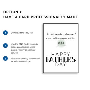 Printable Stepdad Father's Day Card Printable Father's Day Card for ...
