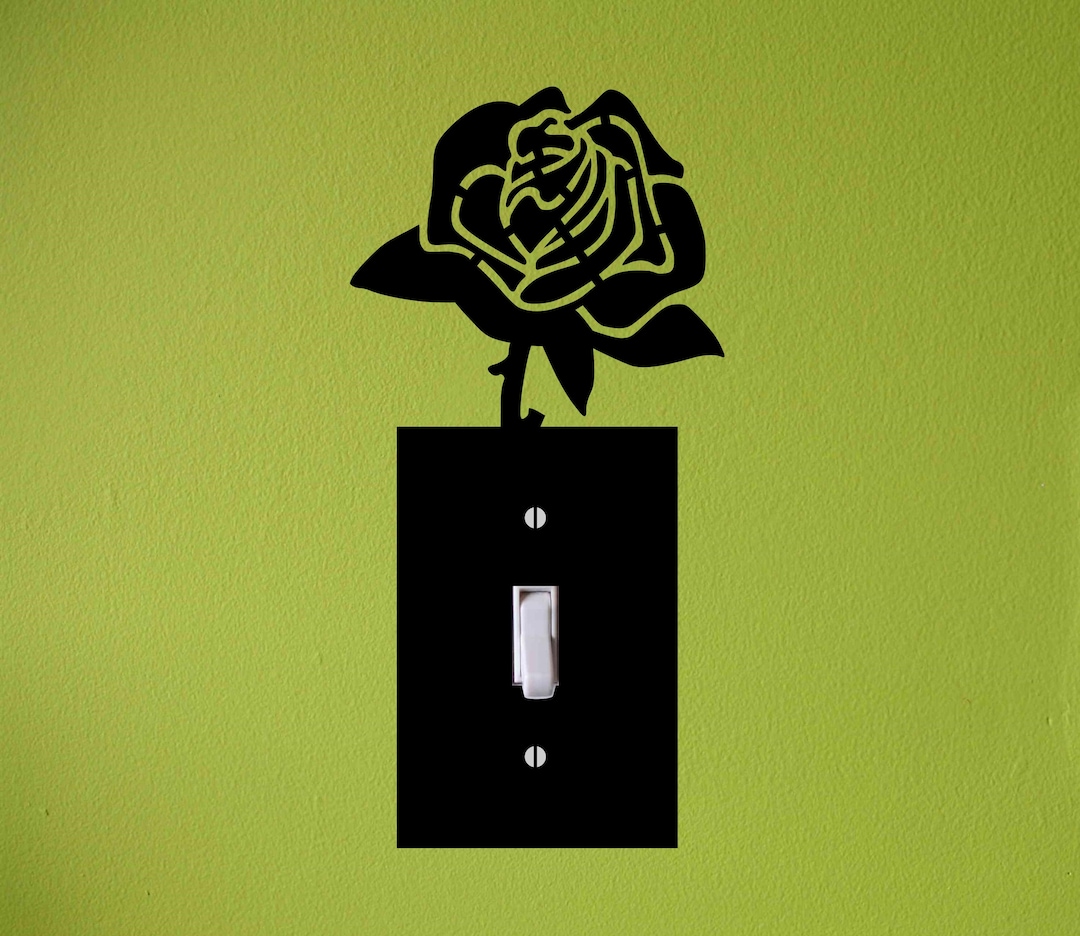 Deadhead Rose Bud Light Switch Cover - Etsy