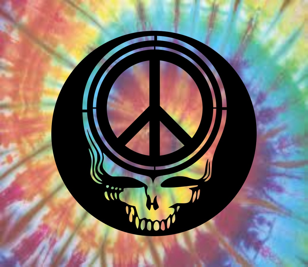 Dead Skull Peace Sign - Etsy