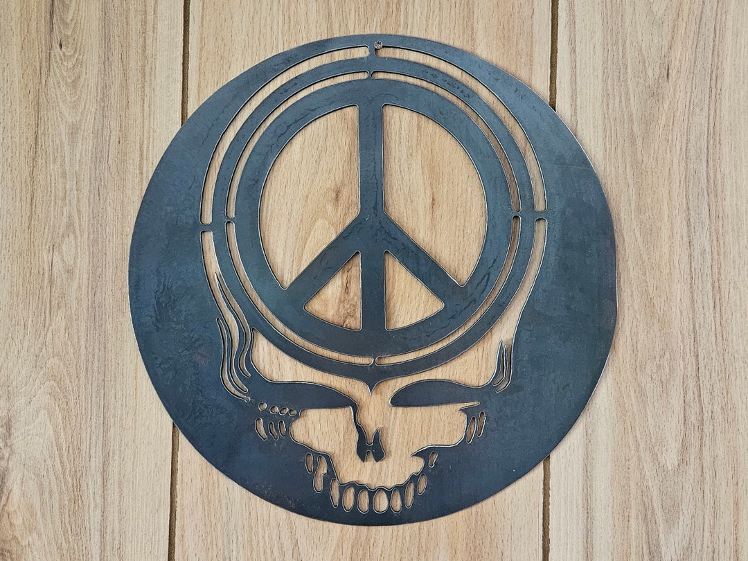 Dead Skull Peace Sign - Etsy