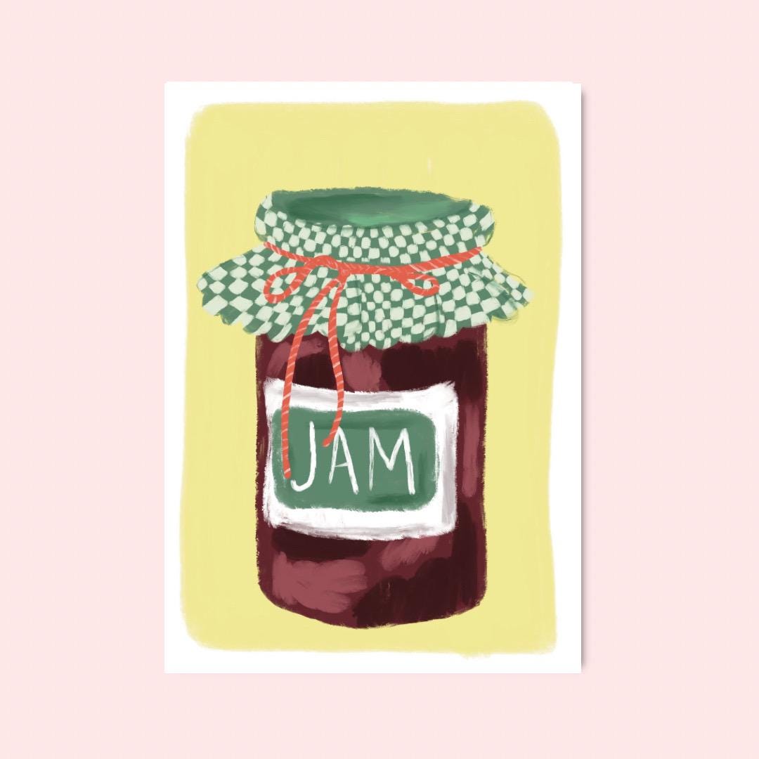 Jam Jar | Art Print - Etsy