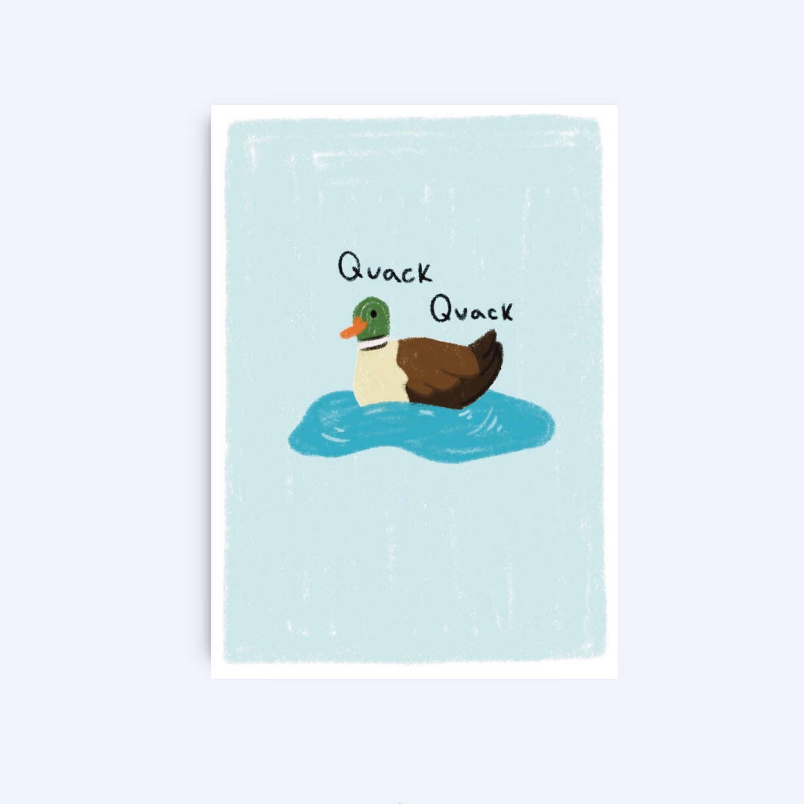 Quack Quack A6 Greeting Card With Envelope - Etsy