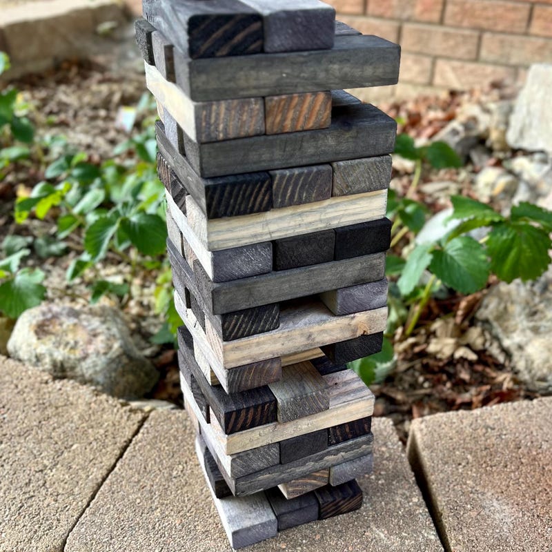 Rainbow Jenga - Etsy
