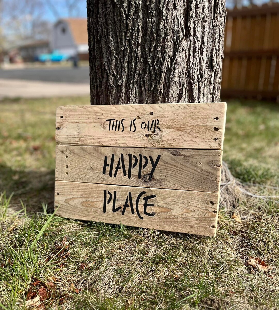 Paneled this is Our Happy Place Wall Decor - Etsy