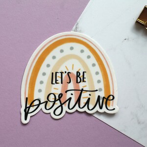 Positive Rainbow Sticker Vinyl Waterproof - Etsy